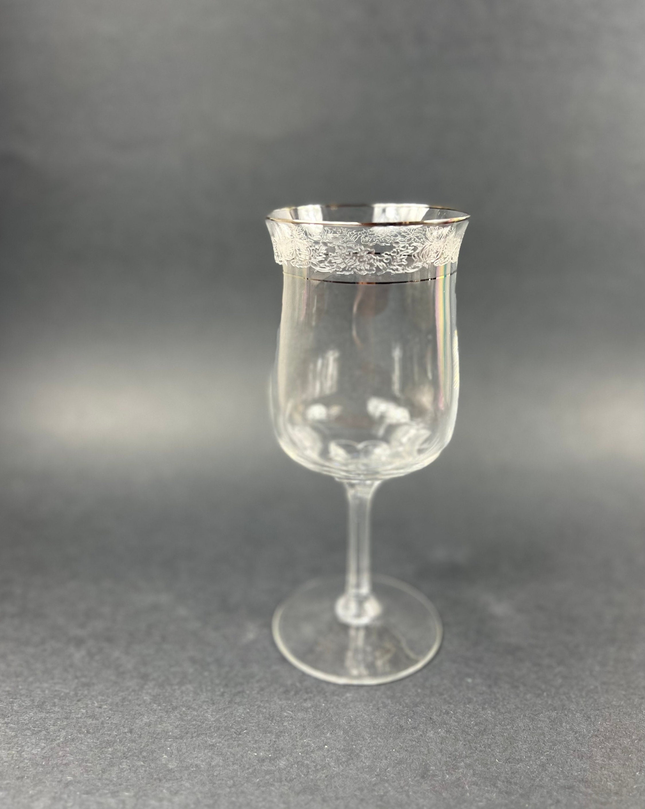 Etched Water Goblets Stemware Elegant Crystal Lenox - Etsy