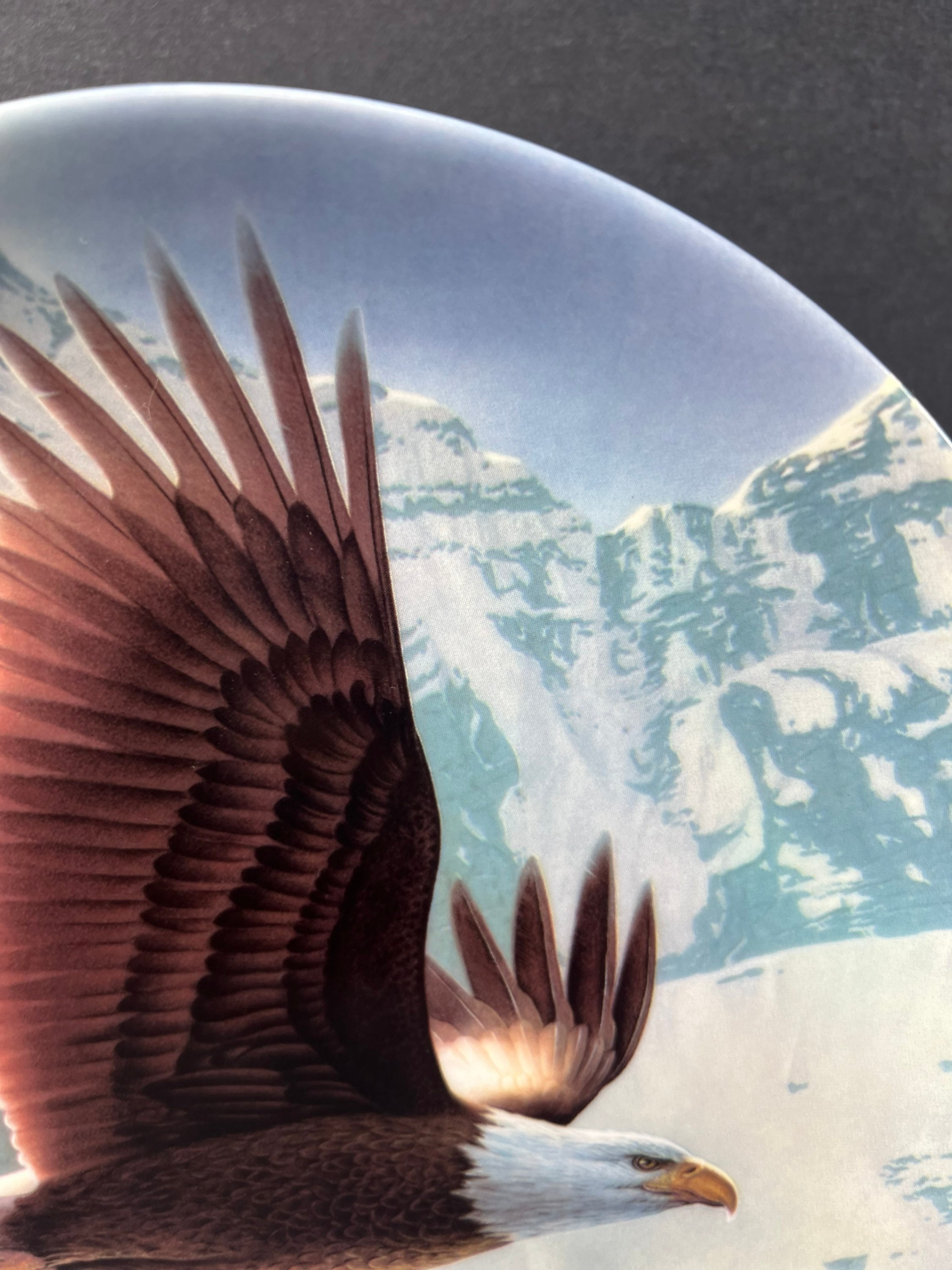 Vintage Bald Eagle Collectible Plate: Bradford Exchange Bird Decor - Etsy