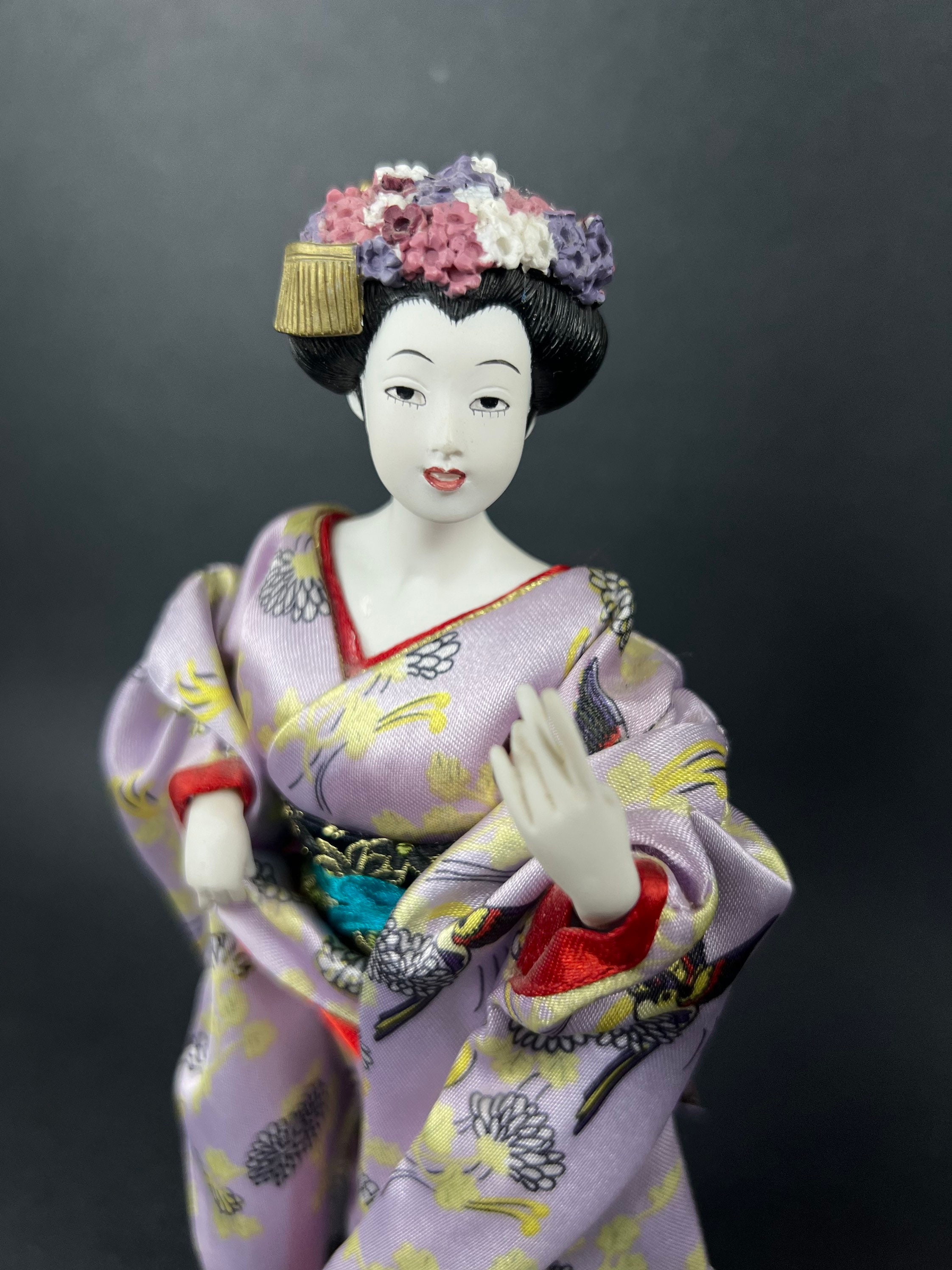 Vintage Asian Geisha Figurine, the Ashton-drake Galleries Asian Woman ...