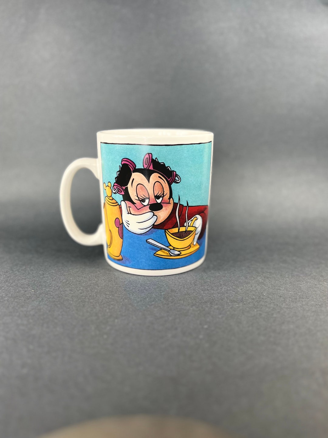 Walt Disney, Disney Mug, Sleepy Minnie Mouse Mug, Oversized Coffee Mug ...