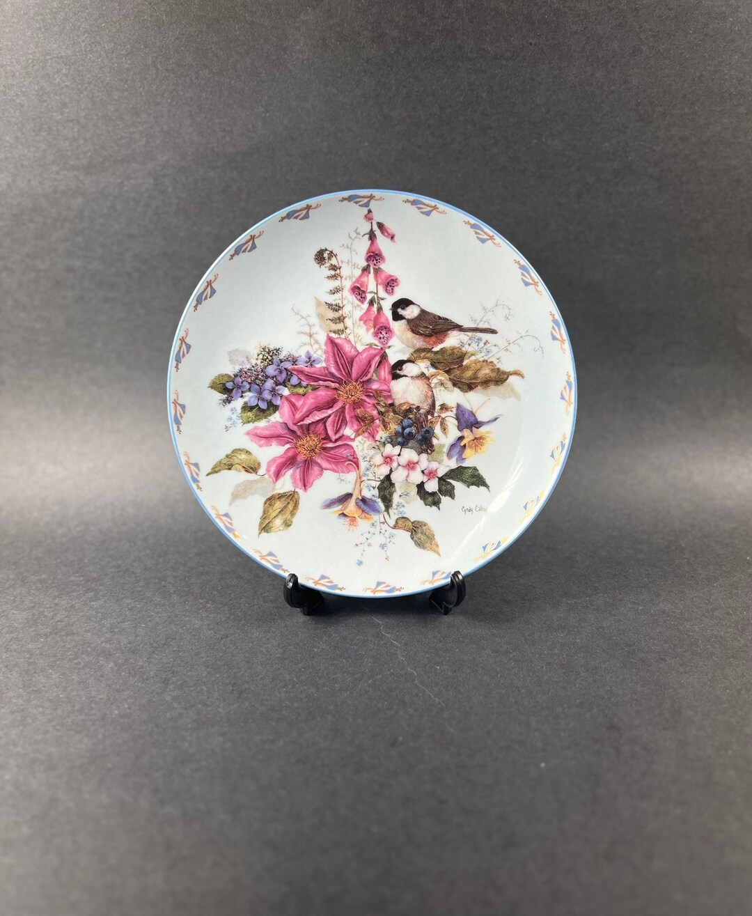 Vintage Collectible Plate, W. S. George Fine China, Bird Plate, Sitting ...
