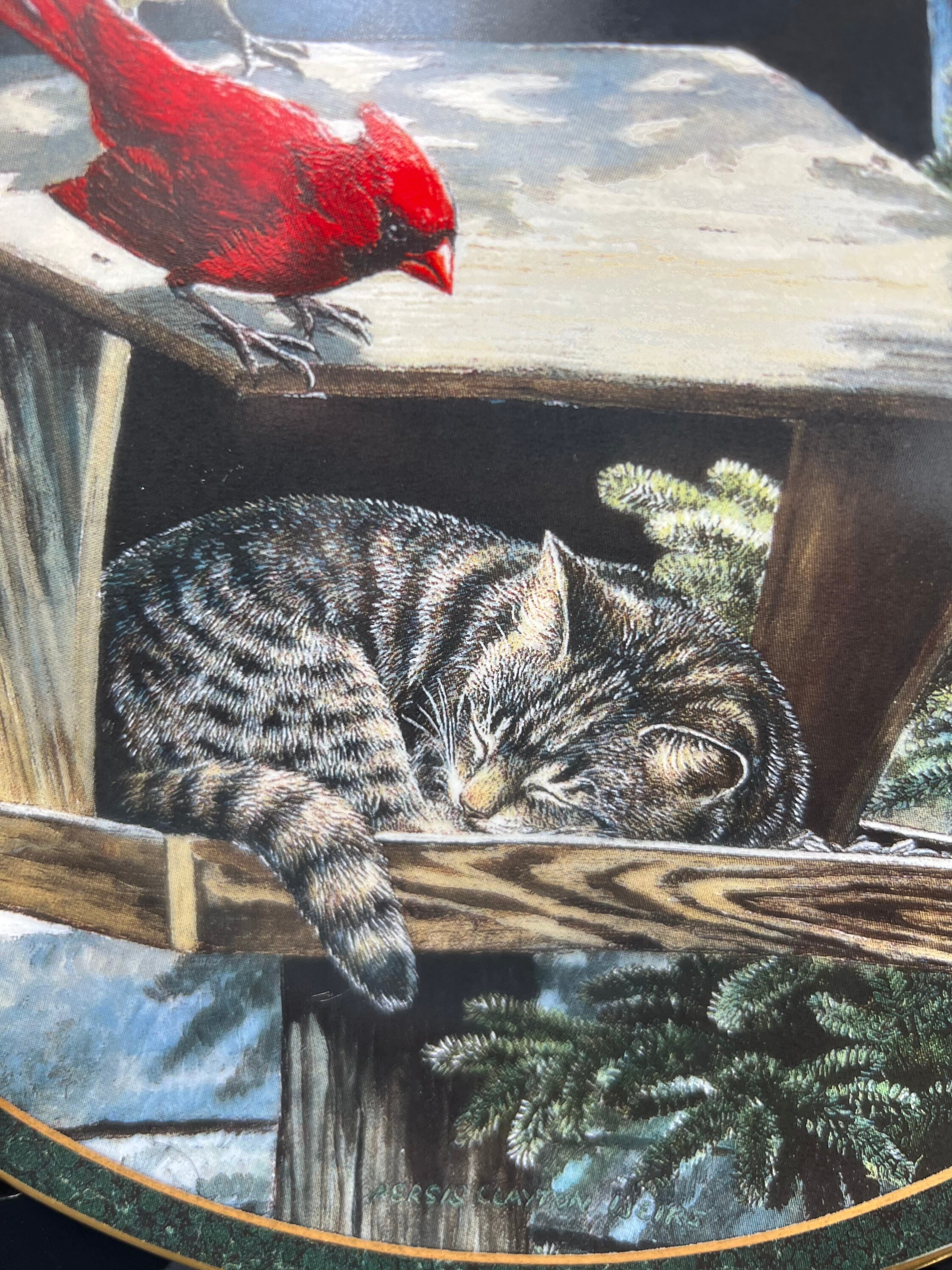 Vintage Bradford Exchange, Cat Nap by Persis Weirs Decorative Cat Plate, Vintage Decorative Cat ...