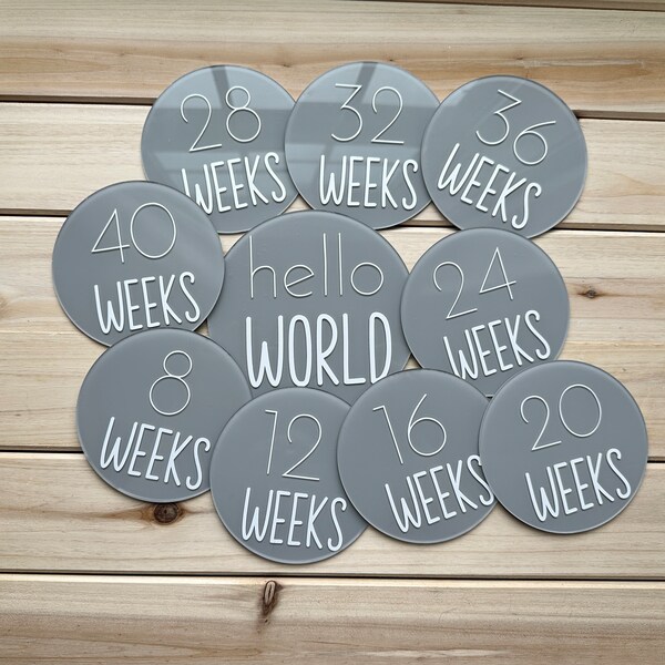 Pregnancy Weekly Signs - Etsy