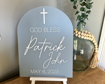 Arch Baptism Sign - Etsy