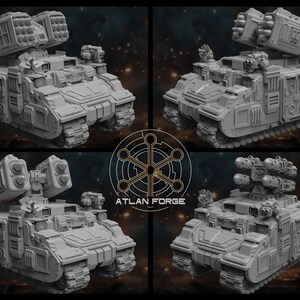 Arctodus Missile Vehicles Set - Atlan Forge (miniature Tabletop Wargame ...