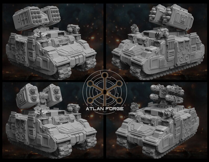 Arctodus Missile Vehicles Set - Atlan Forge (miniature Tabletop Wargame ...
