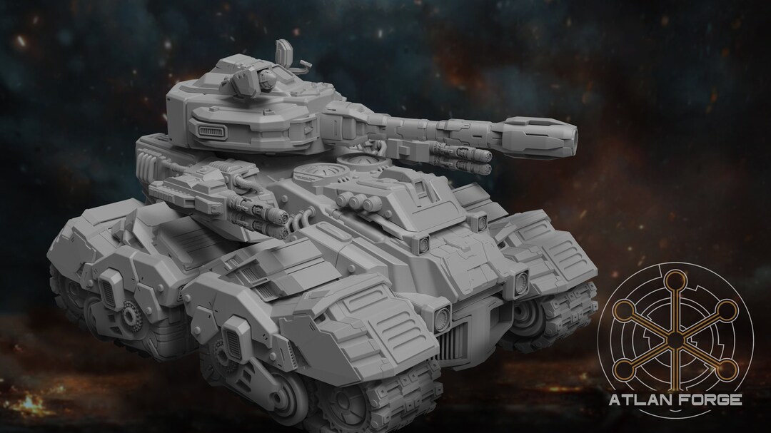 Smilodon Battle Tank - Autocannon W/side Heavy Lasers- Atlan Forge - Etsy