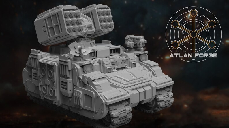 Arctodus Missile Vehicles Set - Atlan Forge (miniature Tabletop Wargame ...