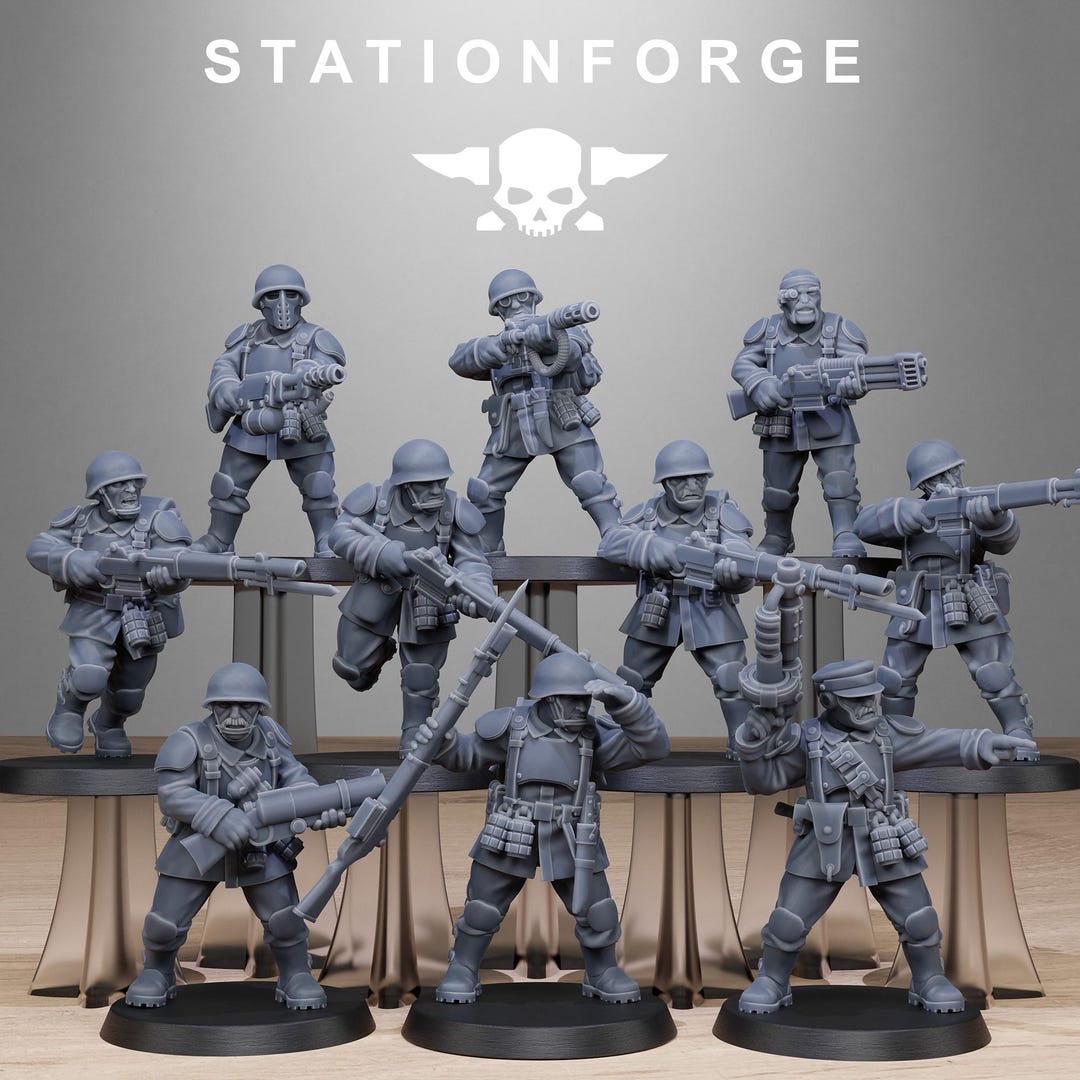 Freeguard Infantry Set -stationforge(miniature Tabletop Wargame Minis ...