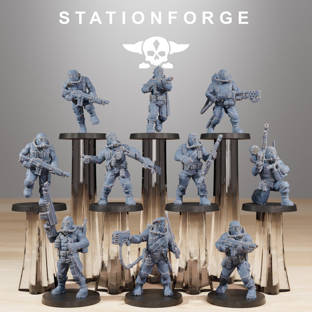 Grimguard Jungle Fighters - Stationforge - (miniature Tabletop Wargame ...
