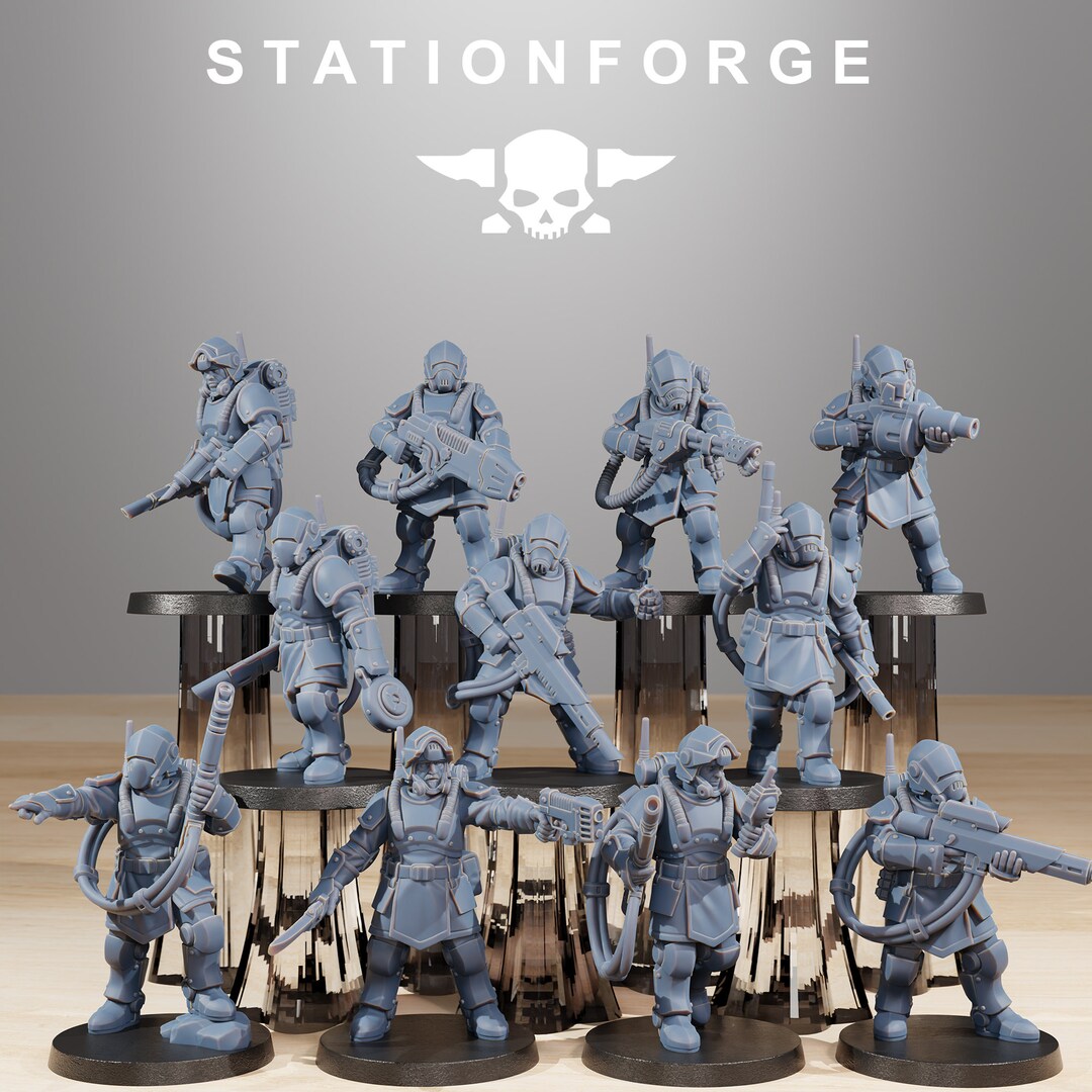 Royalguard Commandos - Stationforge - (miniature Tabletop Wargame Minis ...