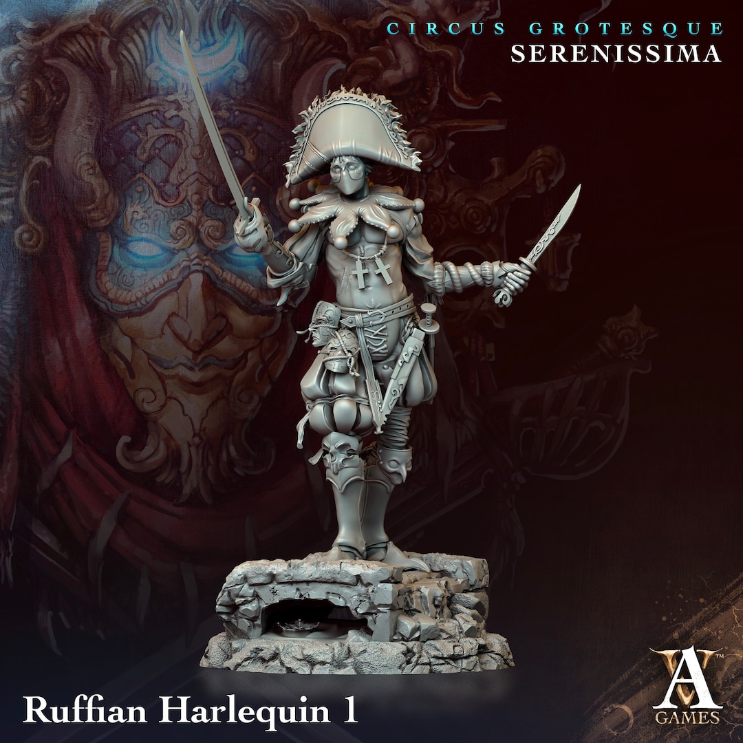 CIRCUS GROTESQUE - SERENISSIMA - Ruffian Harlequin - Archvillian - Etsy