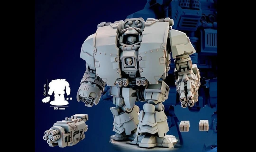 GRIMDARK WALKING TANK (miniature Tabletop Wargame Mini) - Etsy