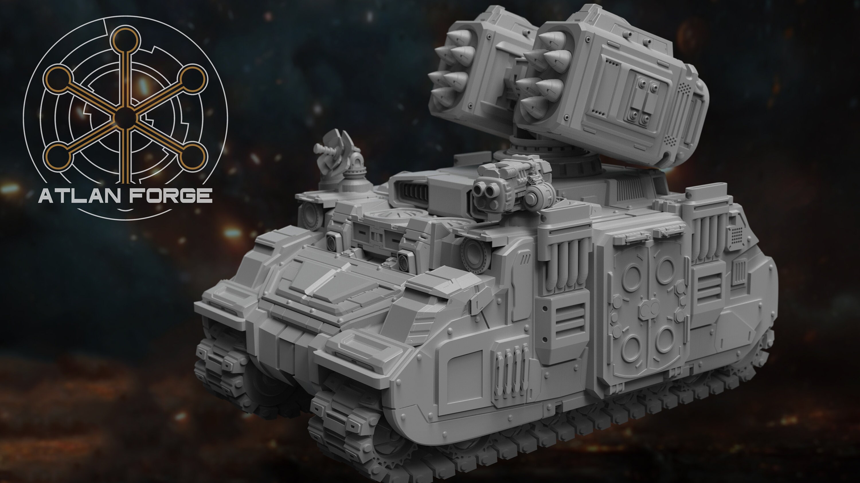 Arctodus Missile Vehicles Set - Atlan Forge (miniature Tabletop Wargame ...