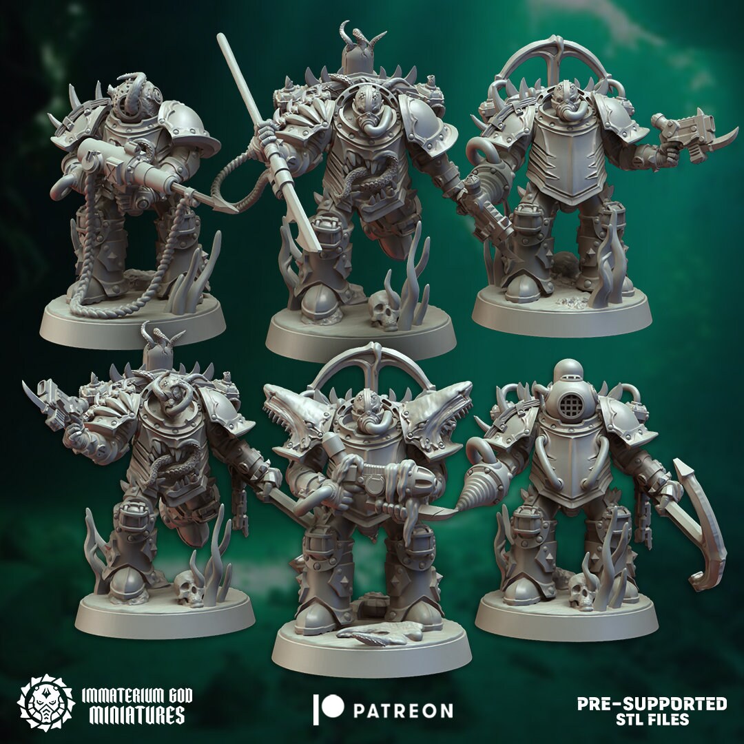 ABYSS HUNTERS - Immaterium God Miniatures (miniature Tabletop Wargame ...