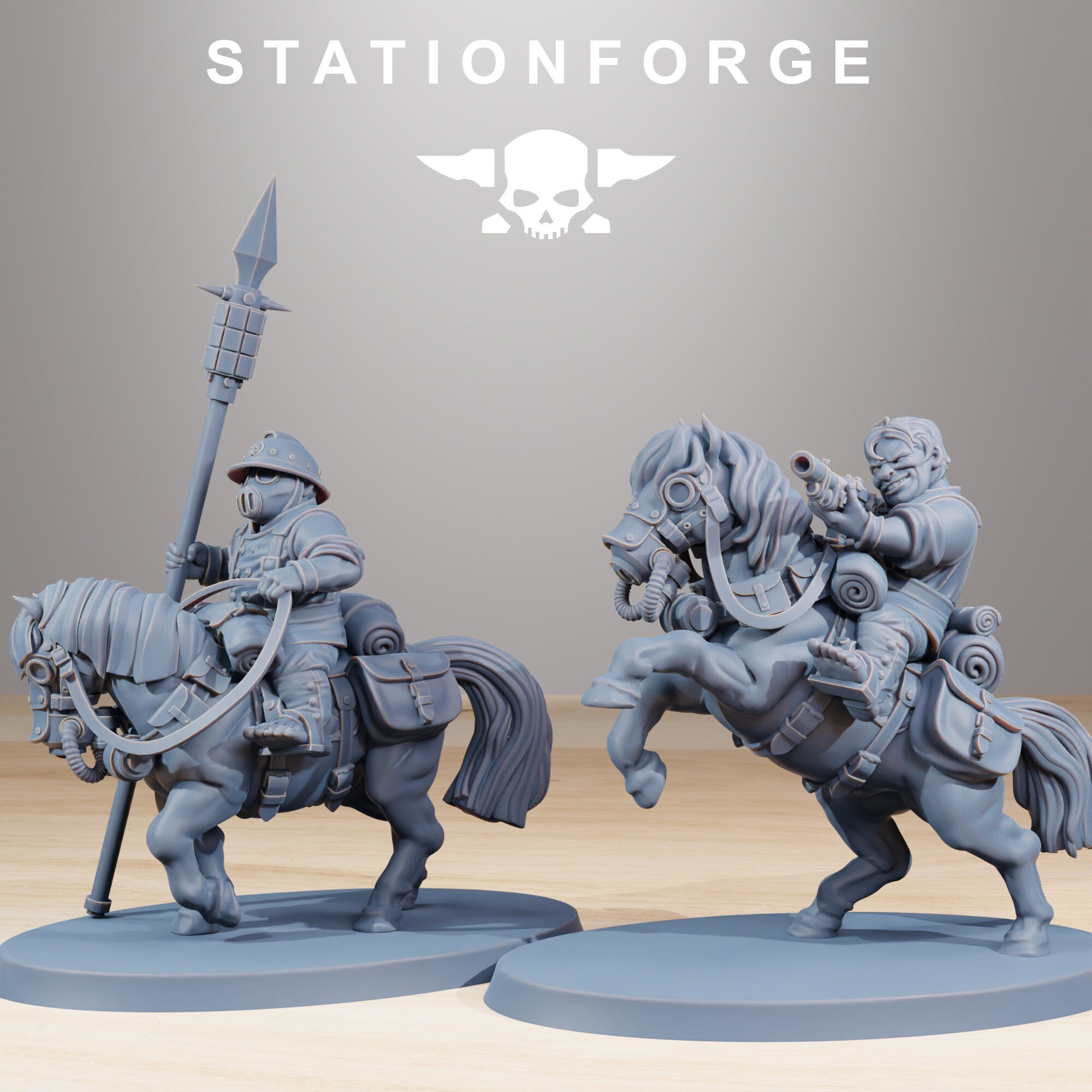 GRIMGUARD PONY RIDERS - Stationforge (miniature Tabletop Wargame Minis ...