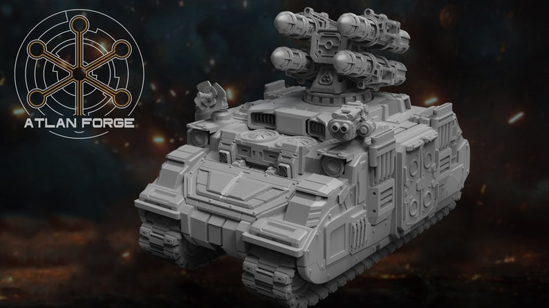 Arctodus Missile Vehicles Set - Atlan Forge (miniature Tabletop Wargame ...