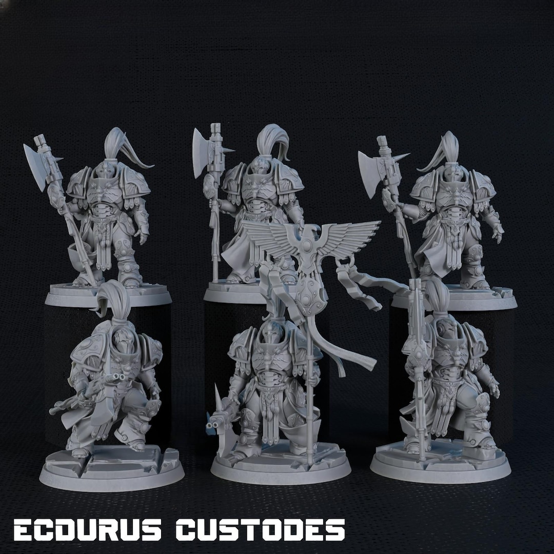 Custodes W/axes - (miniature Tabletop Wargame Minis) - Etsy