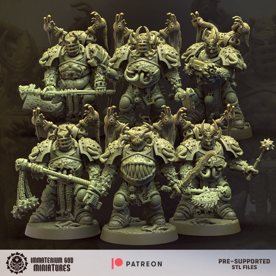 DECAY SOLDIERS - Immaterium God Miniatures (miniature Tabletop Wargame ...