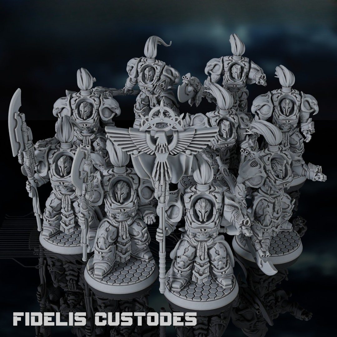 Fidelis Custodes - (miniature Tabletop Wargame Minis) - Etsy