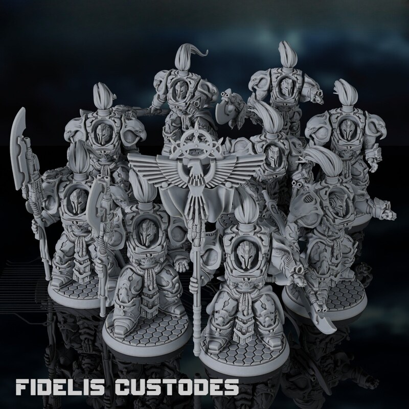 40k Custodes Head - Etsy