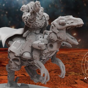 CYBER VELOCIRAPTOR RIDER #1 - Atlan Forge (miniature Tabletop Wargame ...