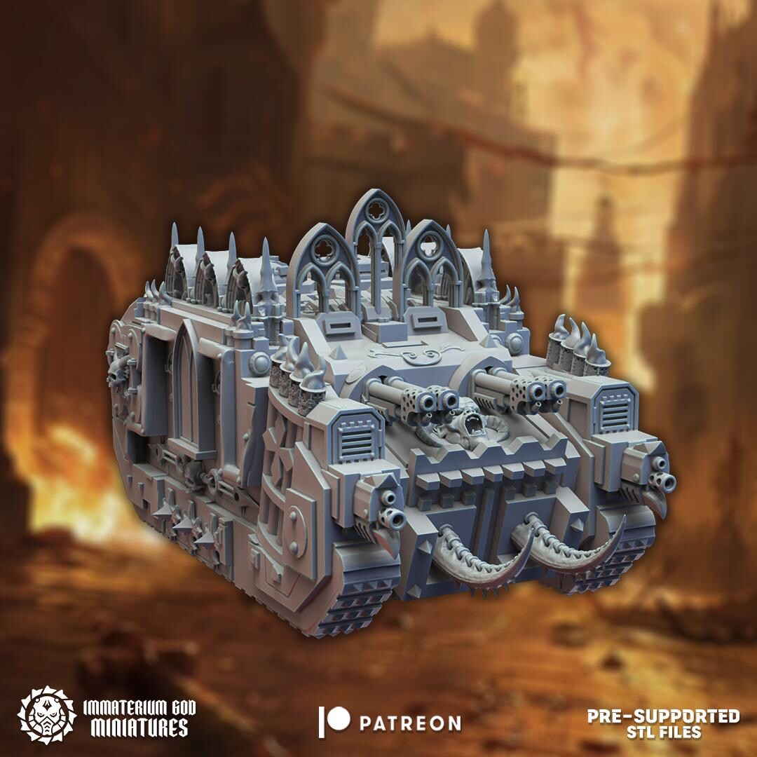 Infernal Tank - IMMATERIUM GOD MINIATURES - Etsy