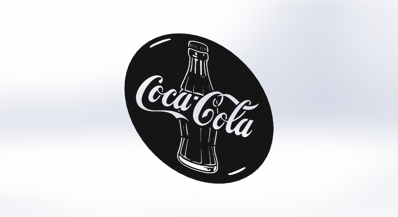 Retro Coke Wall Sign, Cut Ready File DXF, Svg, Png - Etsy