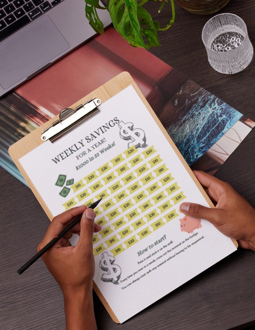 Fun Savings Challenge One Pager Print at Home Instant Download Savings ...