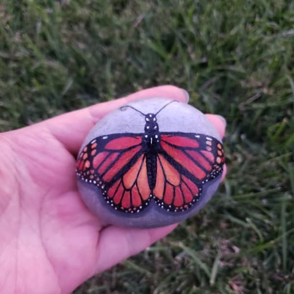 Pebble Art Butterfly - Etsy