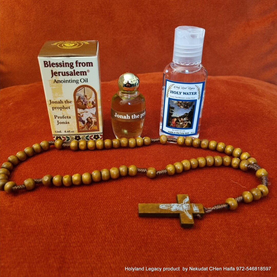 Prophet Jonah Anointing Oil From Jerusalem Israel 10 Ml +holy Water ...