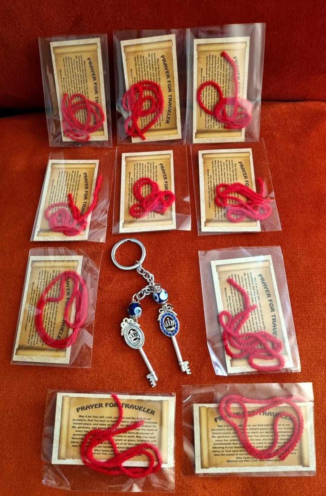 Kabbalah Red String Bracelet From Israel, Rachel's Tomb Blessing + Eye ...