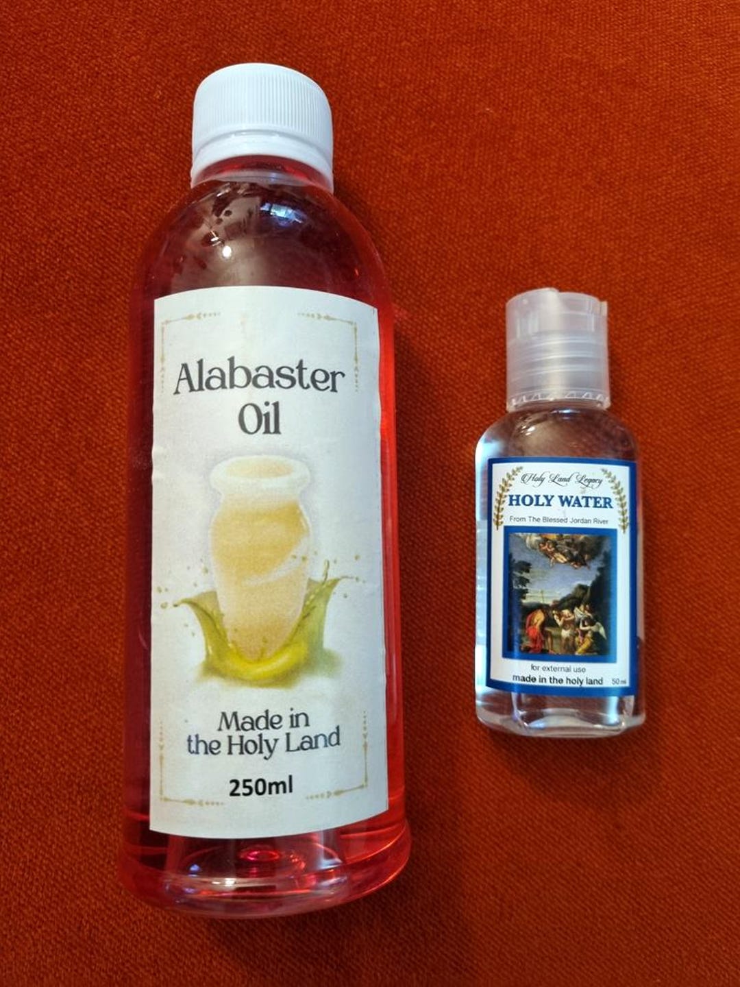 Alabaster Anointing Oil From Holyland, Holy Water Gift (250 Ml) - Etsy