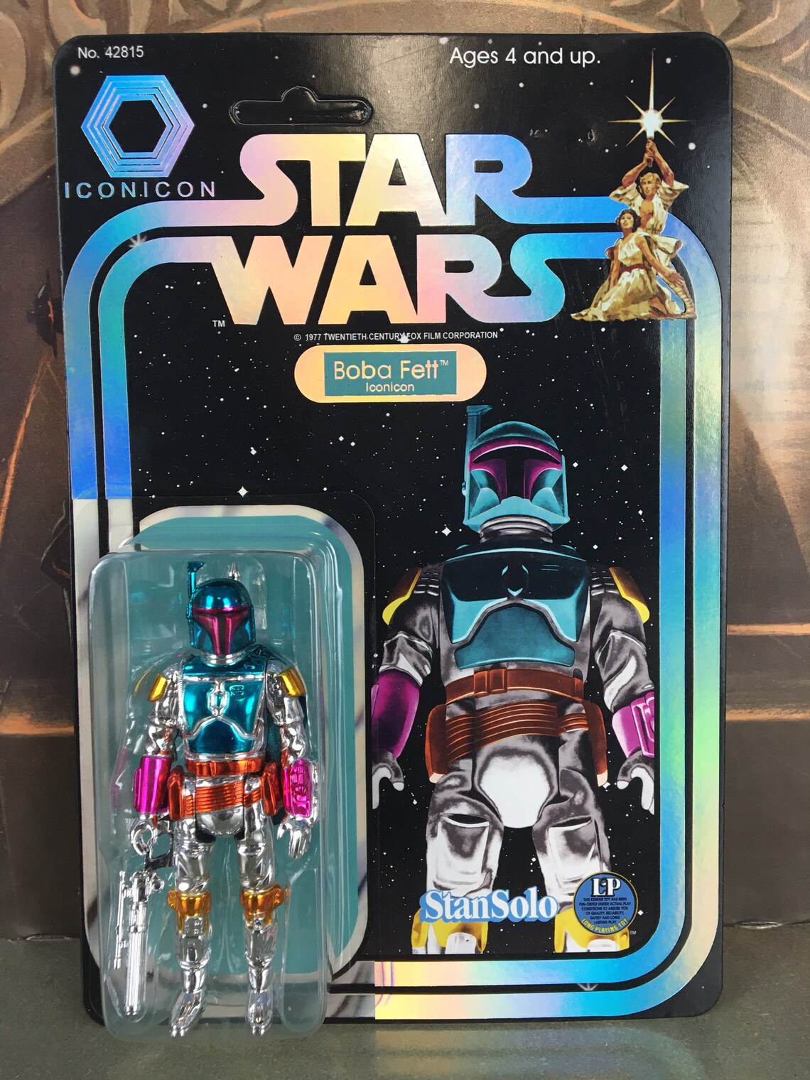 Stan Solo Carded Blemished Iconicon Boba Fett. - Etsy