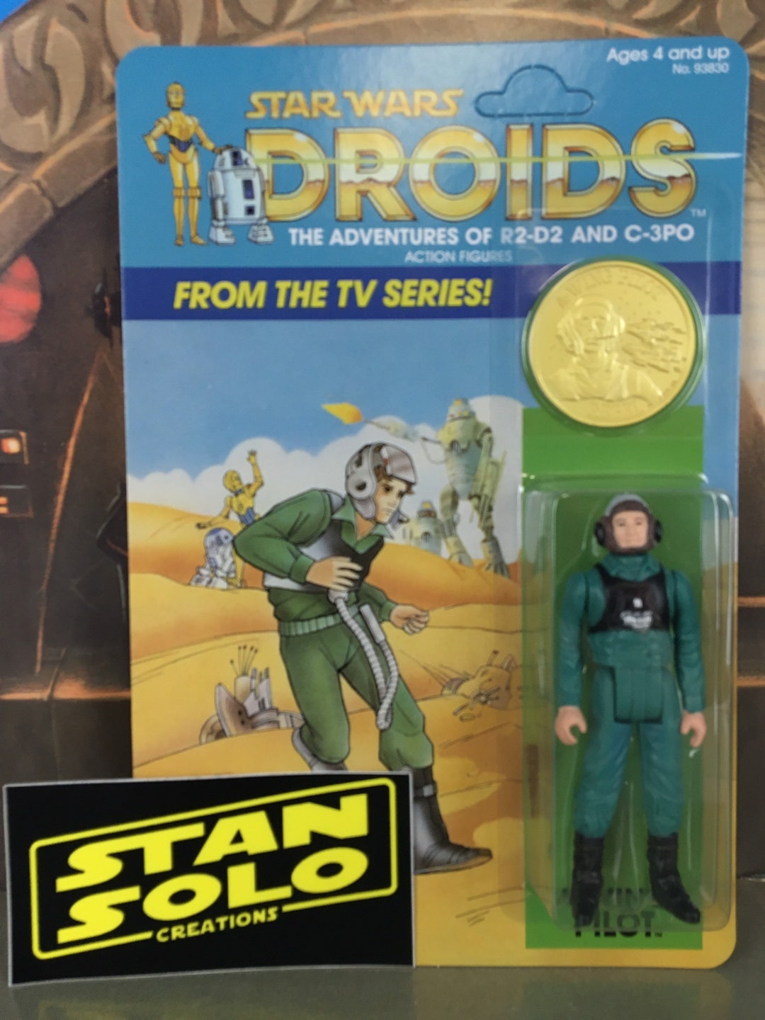 Stan Solo Custom Reproduction A-wing Pilot on Droids Card. - Etsy