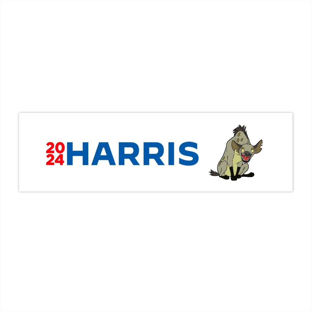 Harris 2024 Hyena Bumper Sticker for Cars and Trucks 2024 Election Vote ...