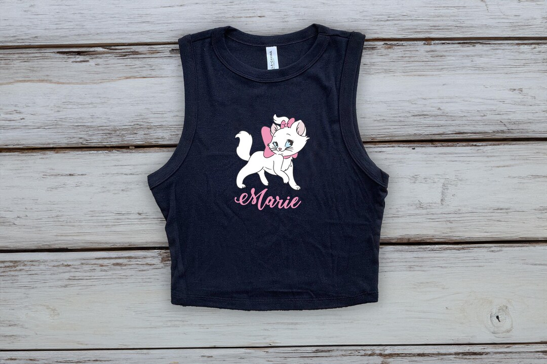 Marie Disneyland Crop Top, Marie Aristocats Baby Tee, Disney World ...