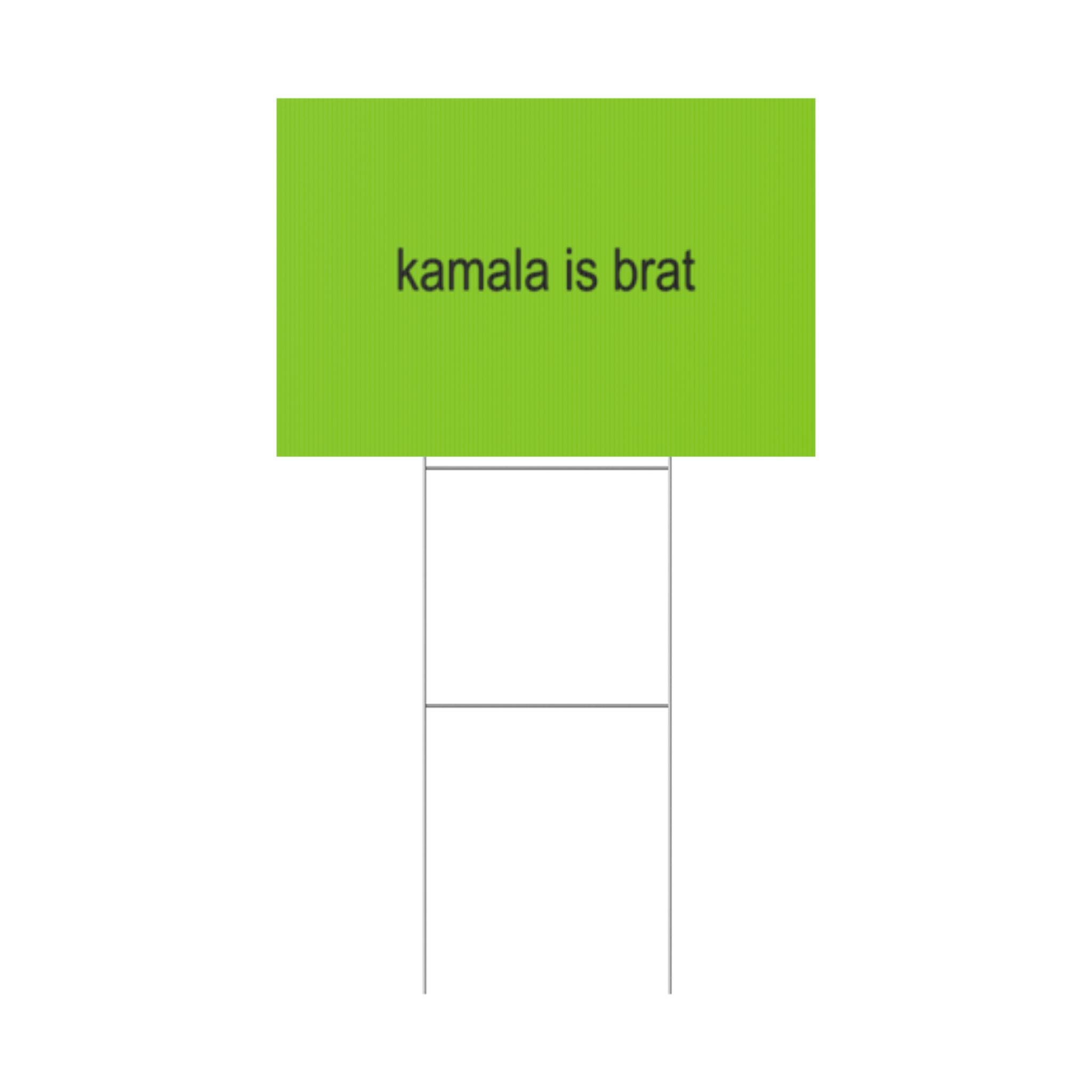 Kamala Harris Yard Sign, Brat Summer Charli XCX Coconut Tree Meme ...