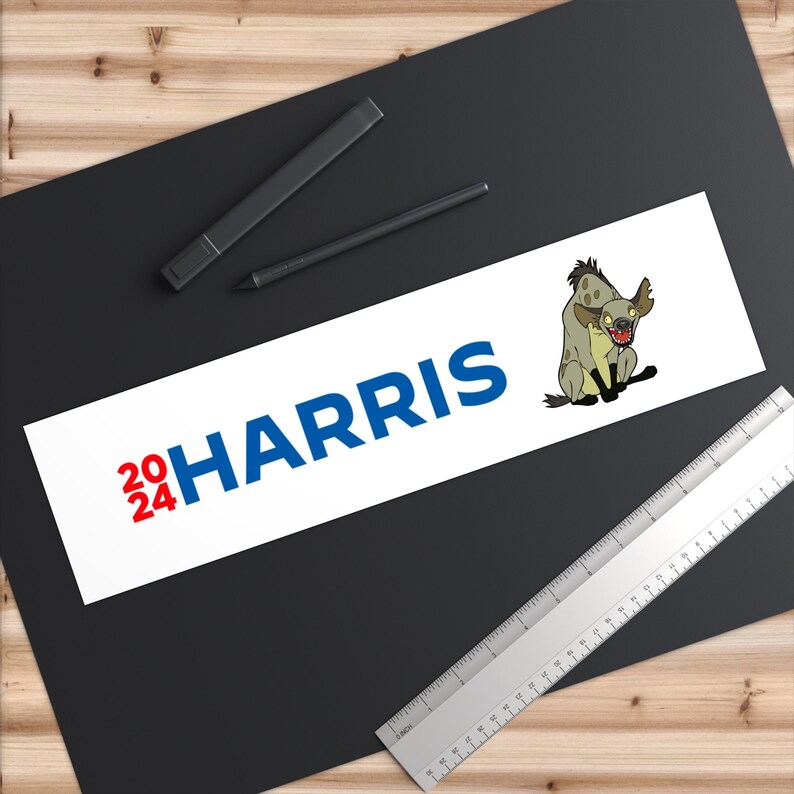Harris 2024 Hyena Bumper Sticker for Cars and Trucks 2024 Election Vote ...