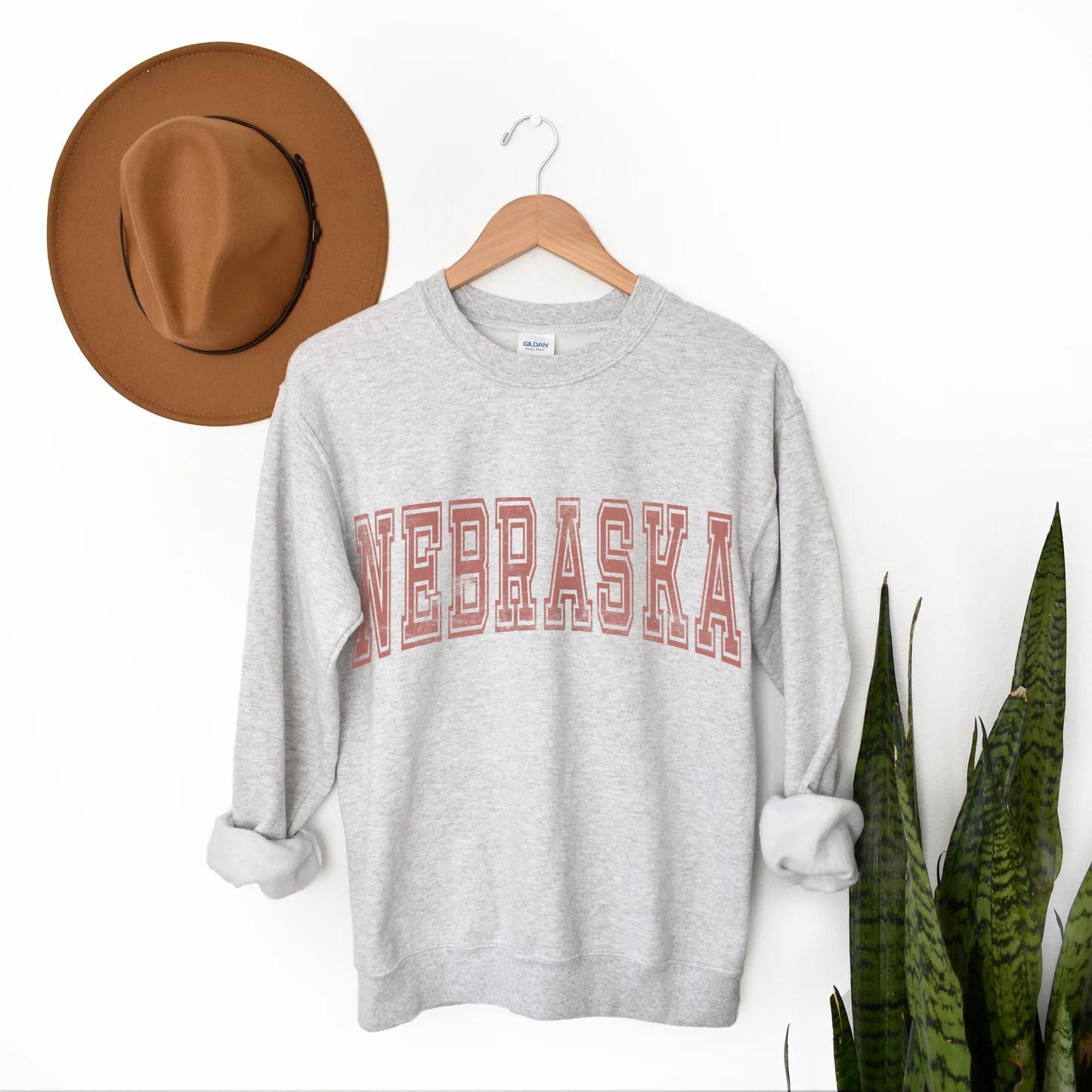 Nebraska State Pride Vintage Retro Crewneck Sweatshirt, Midwest ...