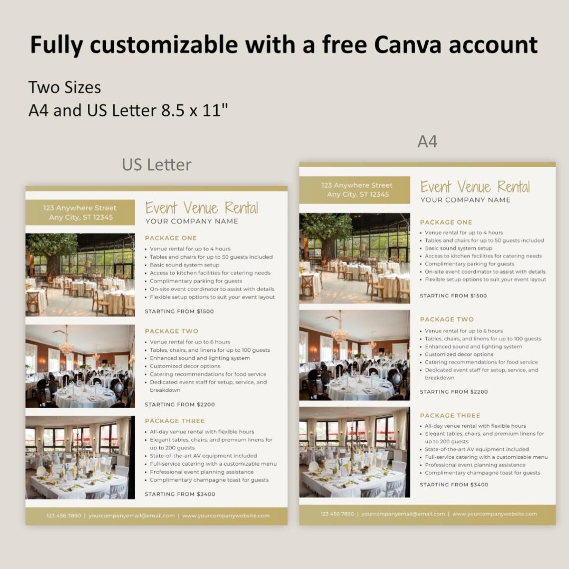 Event Venue Rental Packages Price List, Wedding Venue Price List, Event ...