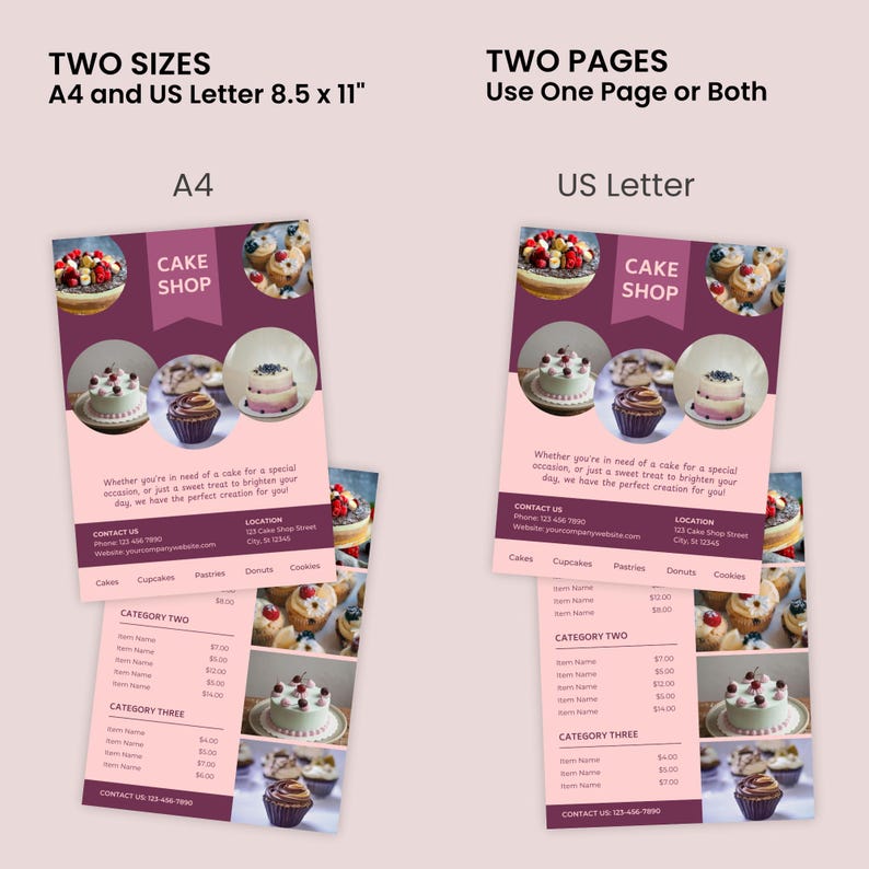 Cake Shop Flyer, Bakery Flyer, Cake Flyer, Cake Business, Cupcakes ...