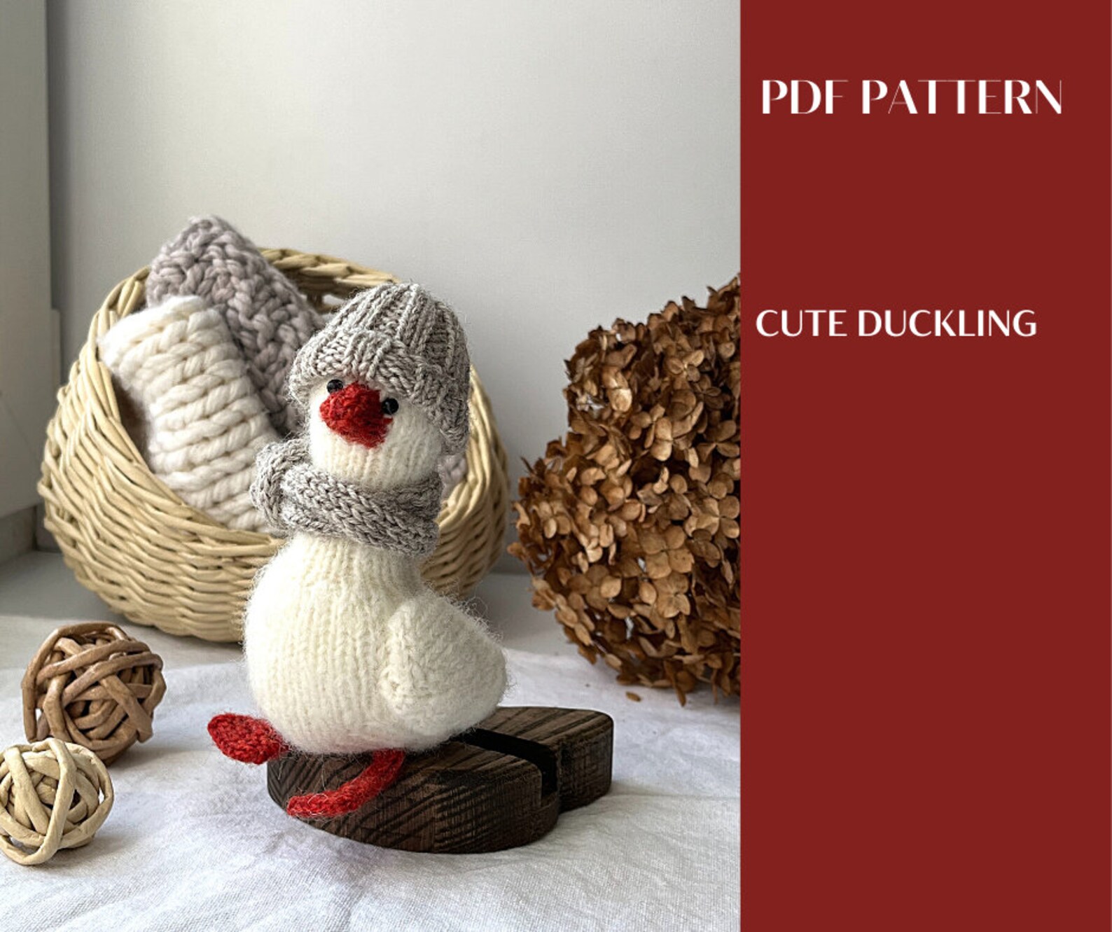 Cute Duckling Knitting Pattern. English and Russian PDF. - Etsy