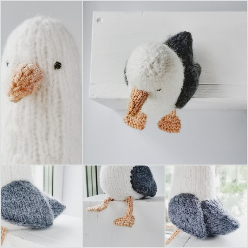 Seagull Knitting Pattern. English and Russian. - Etsy