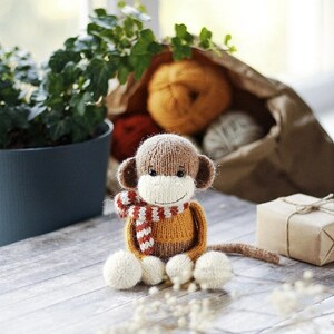 Cute Knitted Monkey DIY. Pattern in PDF Format. Amigurumi Animal Tutorial. - Etsy