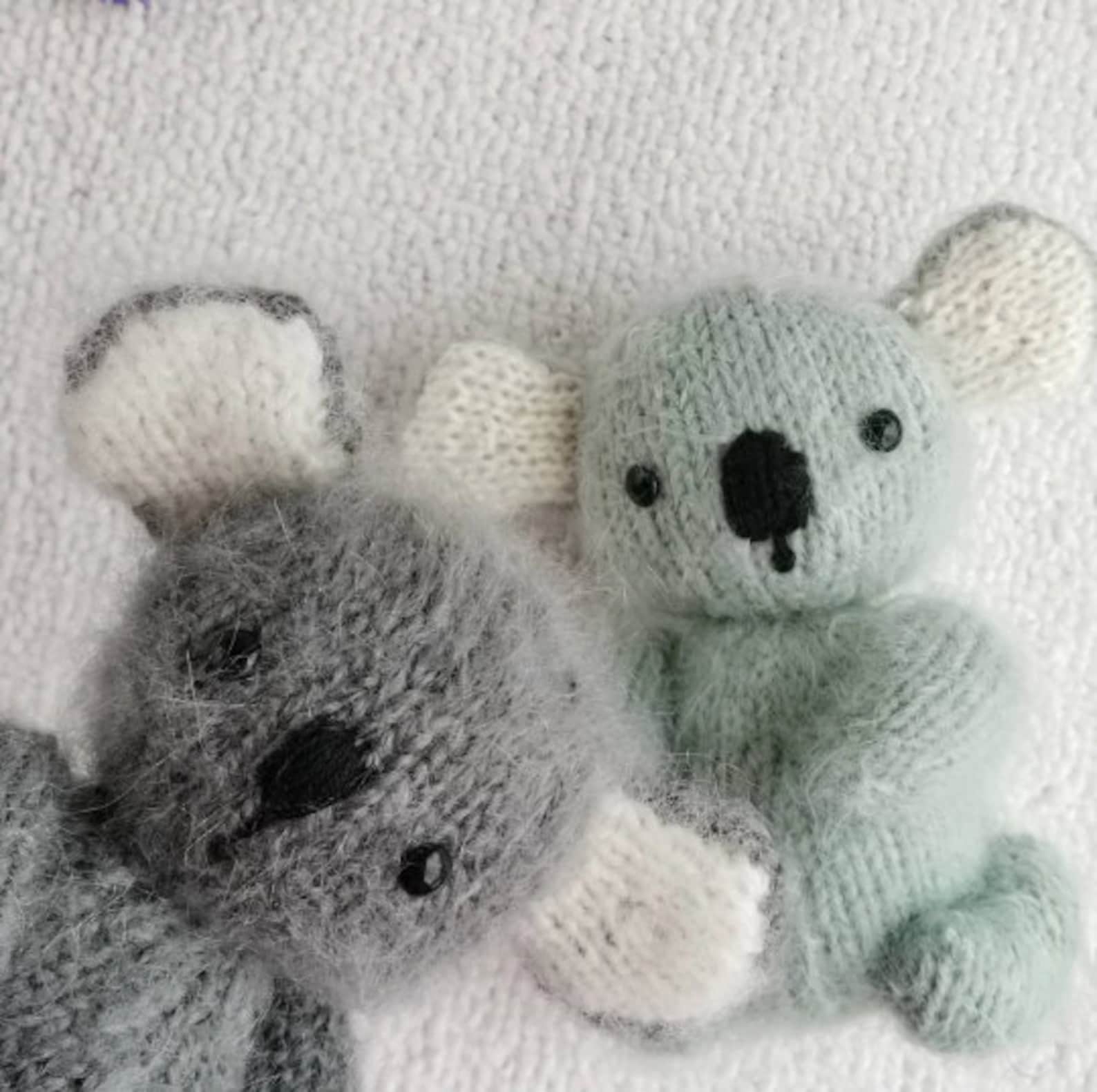 Baby Koala Knitting Pattern. English German and Russian PDF. - Etsy ...