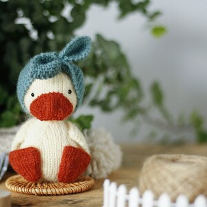 Knitted Goose Pattern PDF. DIY Amigurumi Toy Duck. - Etsy