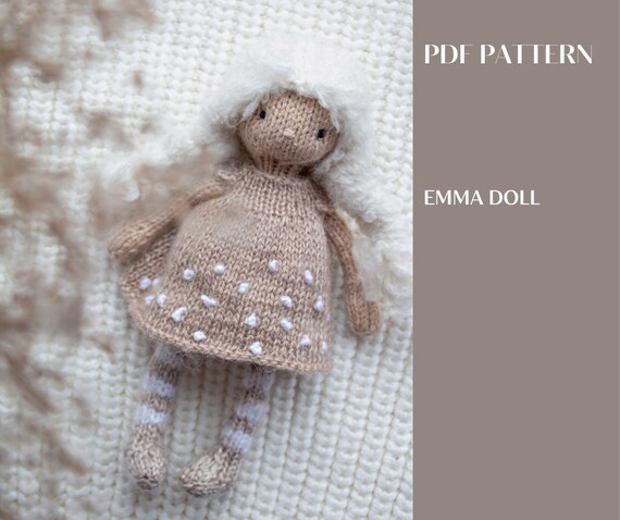 Emma Doll Knitting Pattern. English and Russian PDF. - Etsy