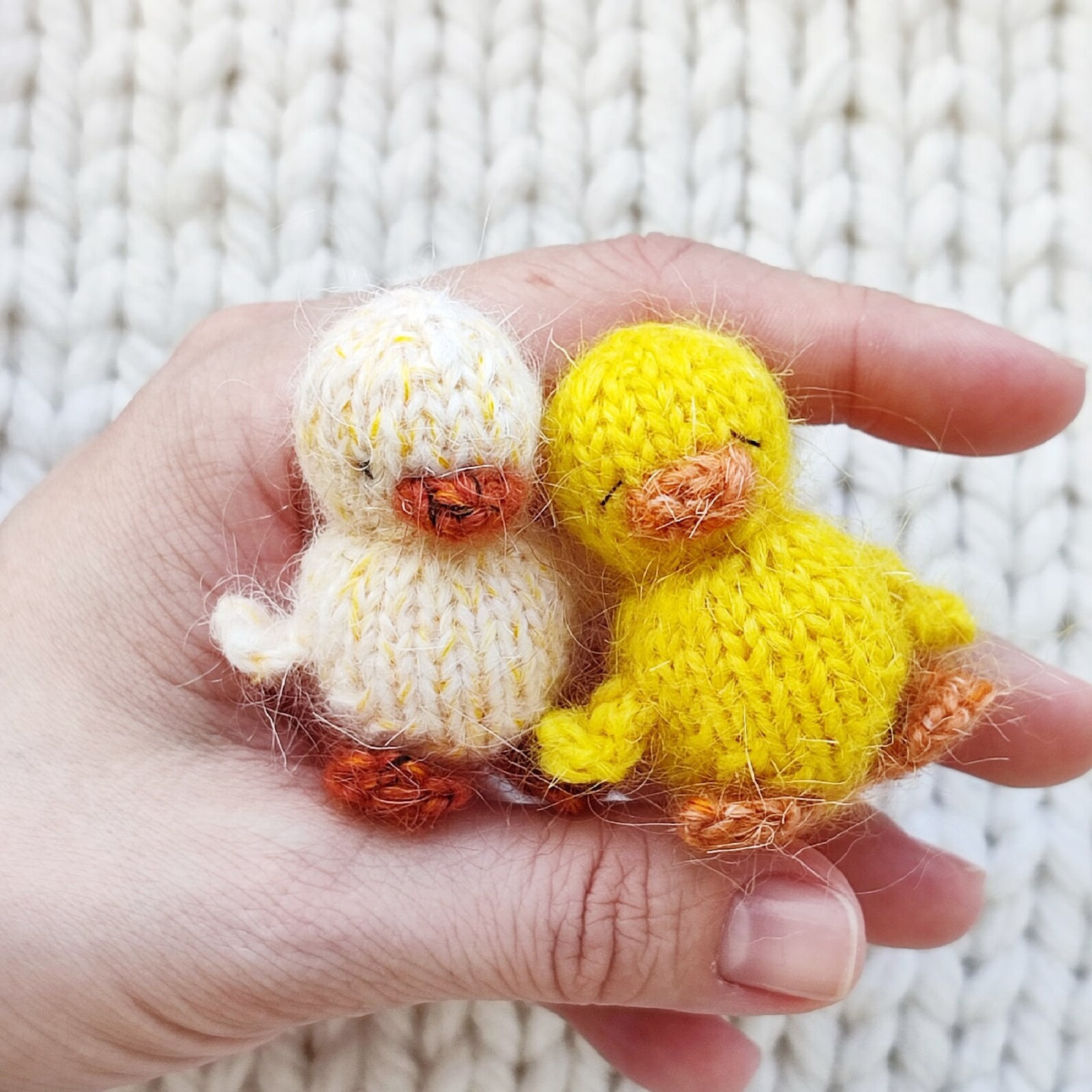 Mini Duckling Knitting Pattern. English and Russian PDF. - Etsy