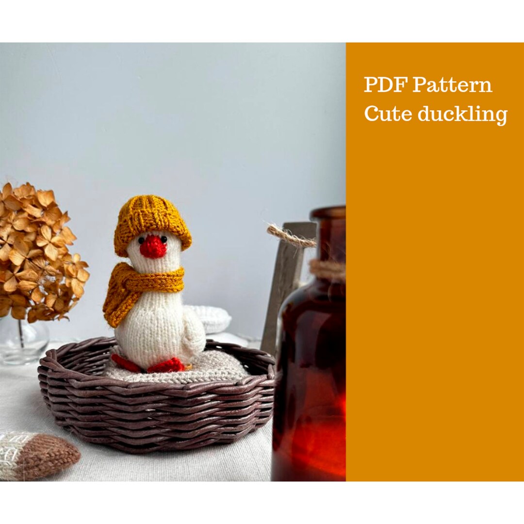 Cute Duckling Knitting Pattern. English and Russian PDF. - Etsy